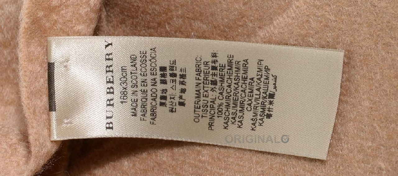 How to tell a fake or genuine Burberry scarf