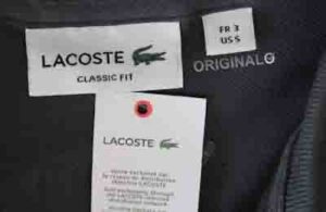 How to tell a fake vs genuine Lacoste polo